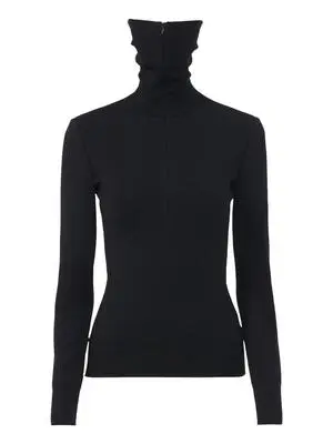 Alaïa Turtleneck Jumper - Black