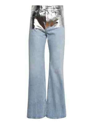 Rabanne Metallic Detailing Jeans - Blue