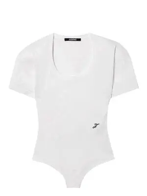 Jacquemus Le Body Ovalo Bodysuit - White