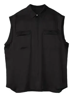Rick Owens Jumbo Sleeveless Shirt - Black