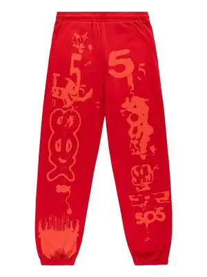 SP5DER X-ray Sweatpant - Red