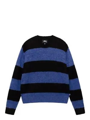 StÜssy Big Stripe Crewneck - Blue