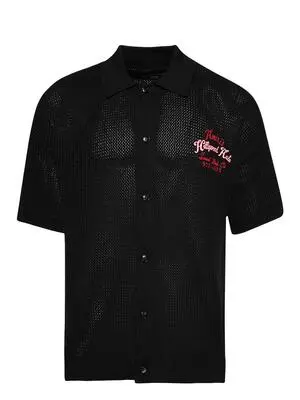 Amiri Hollywood Auto Mesh Shirt - Black
