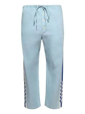 BODE Seedling Stripe Pajama Pants - White