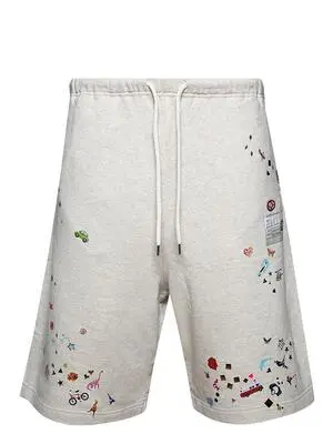 Mihara Yasuhiro Sticker Shorts - White