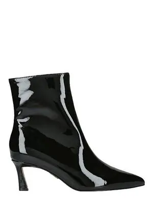 Steve Madden Lulah Patent-leather Heeled Ankle Boots - Black