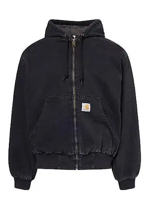 Carhartt Work In Progress Active Hooded Denim Jacket - Black