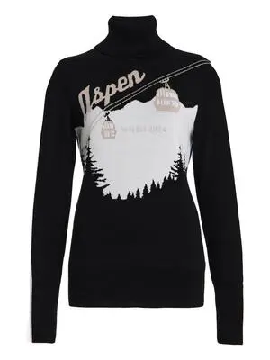 WE NORWEGIANS Afterski Wool Pullover Sweater - Print