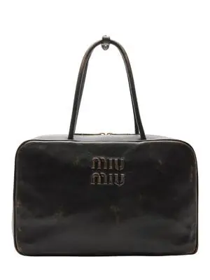 Miu Miu Beau Leather Shoulder Bag - Brown