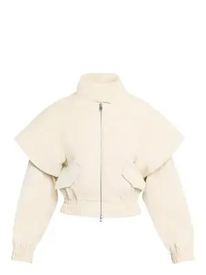 AKNVAS Faux Leather Fredy Jacket - Cream
