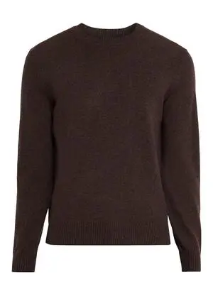Theory Hilles Cashmere Crewneck Sweater Brownwood