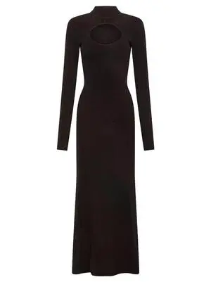 NICHOLAS Diantha Cut-out Maxi Dress - Brown