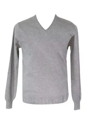 LOJA DAS MEIAS V-neck Longsleeve Sweater - Grey