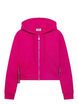 Gcds Hooded Zip Jumper - Pink