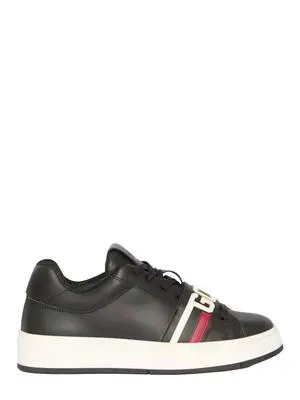 Gcds Leather Sneakers - Black