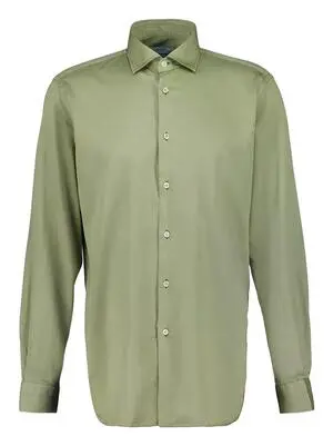 Boglioli Buttoned French Collar Shirt - Green