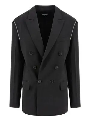 Dsquared2 Bettter X 'transformer' Double-breasted Blazer - Gray