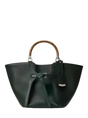 Ralph Lauren Tote Bag With Buckle And Pouch - Green