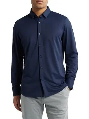 Mizzen+main Halyard Performance Button-up Shirt - Navy