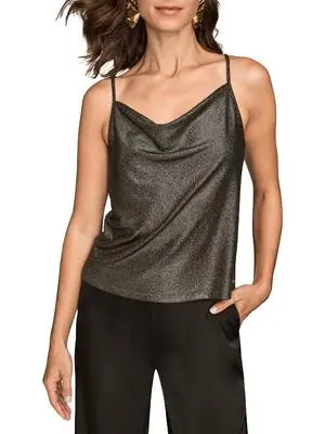 Donna Karan New York Metallic Camisole - Black/gold