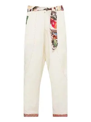 Camilla Relaxed Panelled Pant With Silk Belt - Notes From The Road