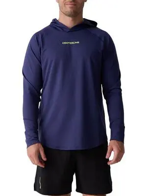 CENTERLINE ATHLETICS Hooded Layering Top - Midnight Dusk