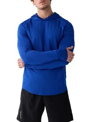CENTERLINE ATHLETICS Hooded Layering Top - Rally Royal Blue