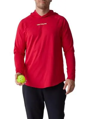 CENTERLINE ATHLETICS Hooded Layering Top - Team Red
