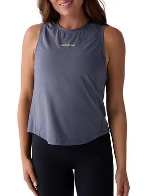 CENTERLINE ATHLETICS Airlite Tank In Bounds Blue