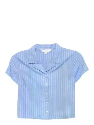 TO B. BY AGNÈS B. Dobby Striped Shirt - Blue