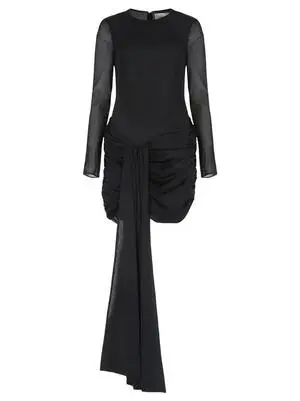 Giuseppe Di Morabito Draped Mini Dress - Black
