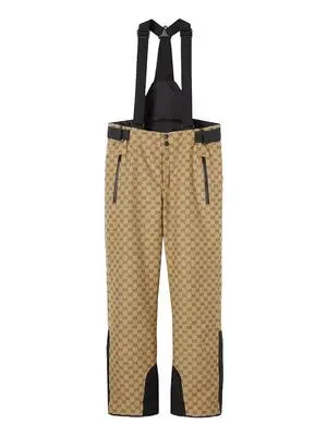 Gucci Gg Technical Fabric Jacquard Pants - Beige