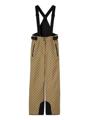 Gucci Gg Technical Fabric Jacquard Pants - Beige