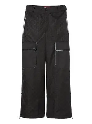 Gucci Gg Technical Fabric Jacquard Pant - Black