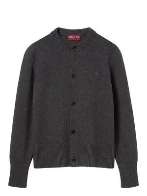 Gucci Cashmere Knit Cardigan - Grey