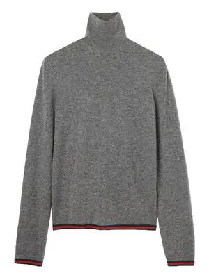 Gucci Cashmere Turtleneck Sweater - Grey