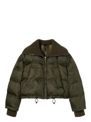 Gucci Fine Gabardine Nylon Puffer Jacket - Green