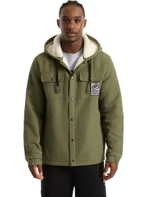 ECKO UNLTD. Shearling Lined Jacket - Olive