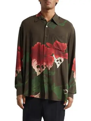 Our Legacy Above Button-up Shirt - Hell Of Ween Print