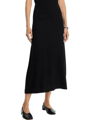 LESET Lauren High-waist Midi Skirt - Black
