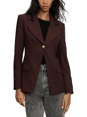 Veronica Beard Kessler Dickey Jacket - Dark Currant Melange