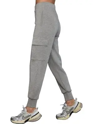 Carbon38 Cargo Jogger In Modal Luxe - Heather Grey
