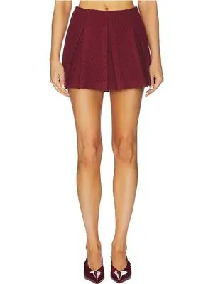 Majorelle Sandy Mini Skirt - Burgundy