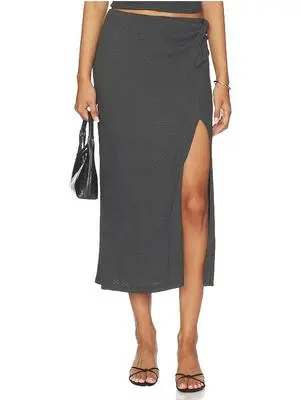 Astr The Label Lindy Skirt - Charcoal
