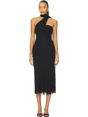 LOVERS AND FRIENDS Willow Midi Dress - Black