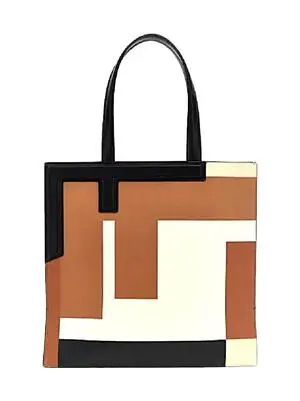Fendi Leather Tote - Brown