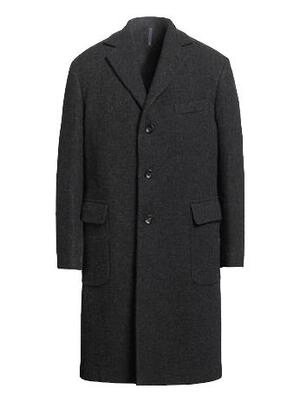 Montedoro Wool & Polyamide Single-breasted Coat - Charcoal