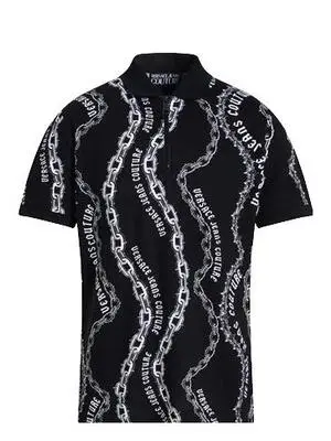 Versace Polo Shirt Size Cotton, Polyamide, Elastane - Black