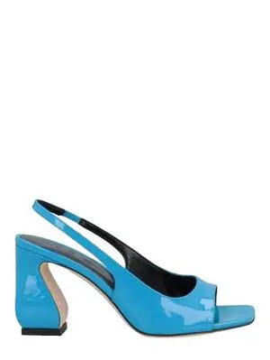 SI ROSSI BY SERGIO ROSSI Leather Sandals - Blue