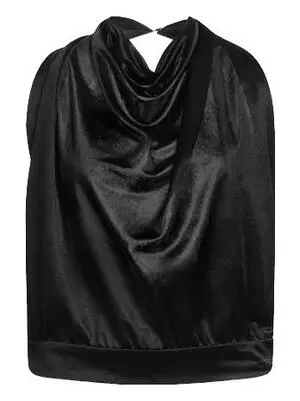 NENETTE Satin Sleeveless Top - Black